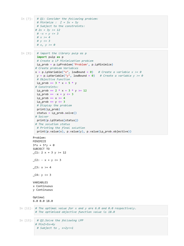 LPP 1 | PDF | Applied Mathematics | Mathematical Optimization