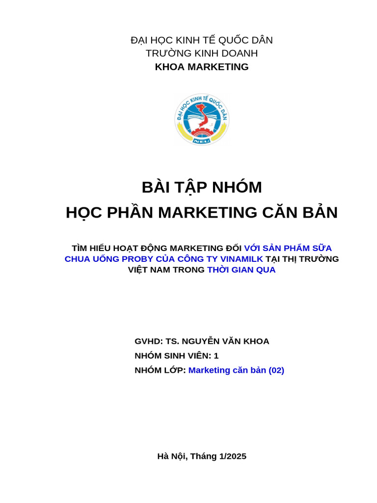 NHÓM 1_ĐỀ CƯƠNG BTN MKTCB | PDF