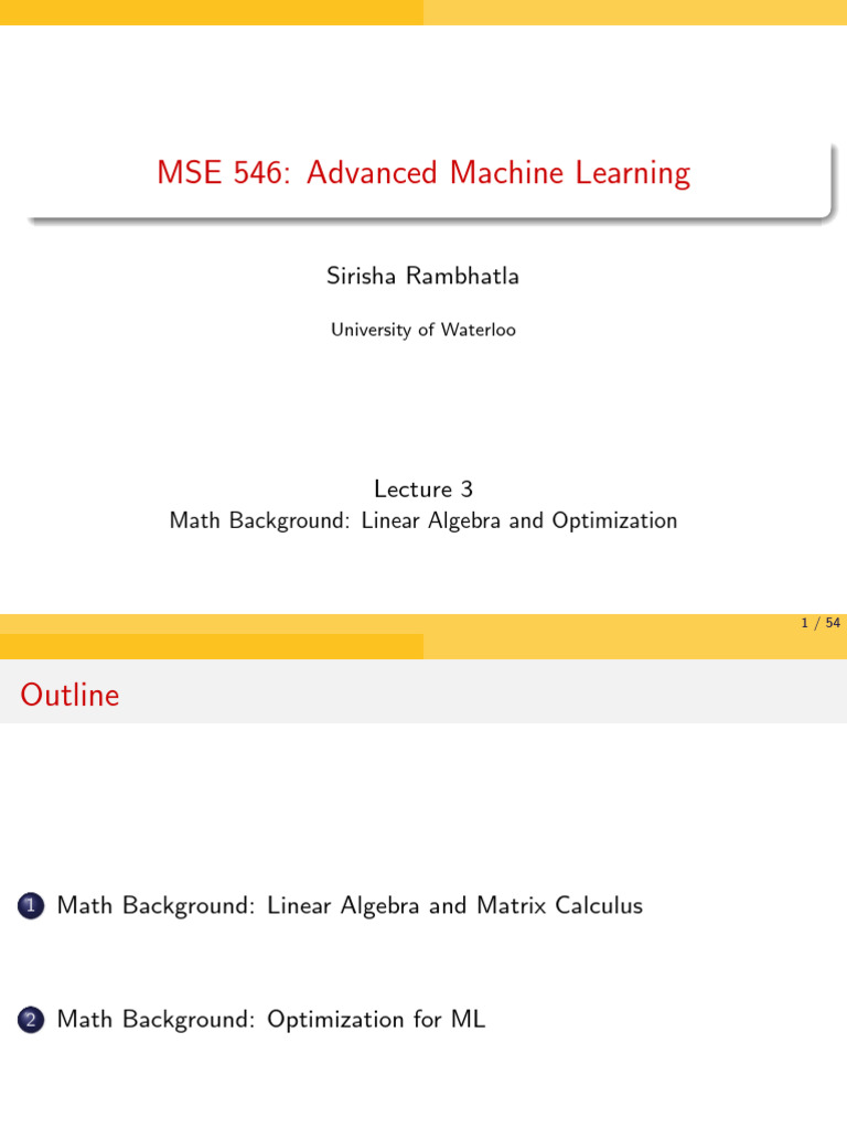 Lec 3 | PDF | Eigenvalues And Eigenvectors | Matrix (Mathematics)