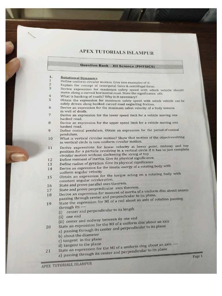 Imp Que. Physics | PDF