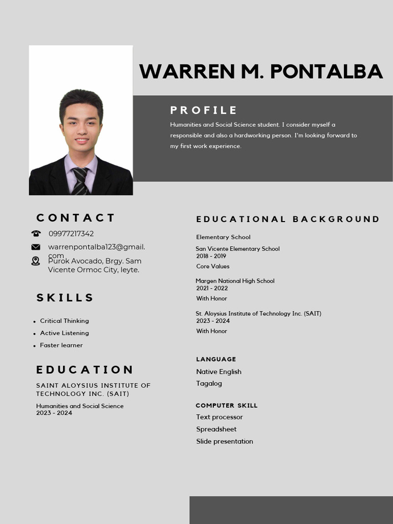 Modern-Grey-Resume - 20240608 092238 0000 | PDF