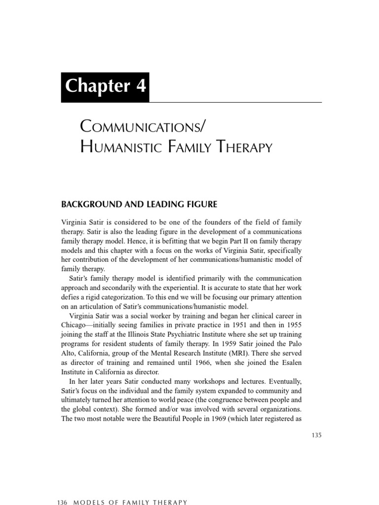 Family Therapy - Models and Techniques - Chapter4 - Commnication ...