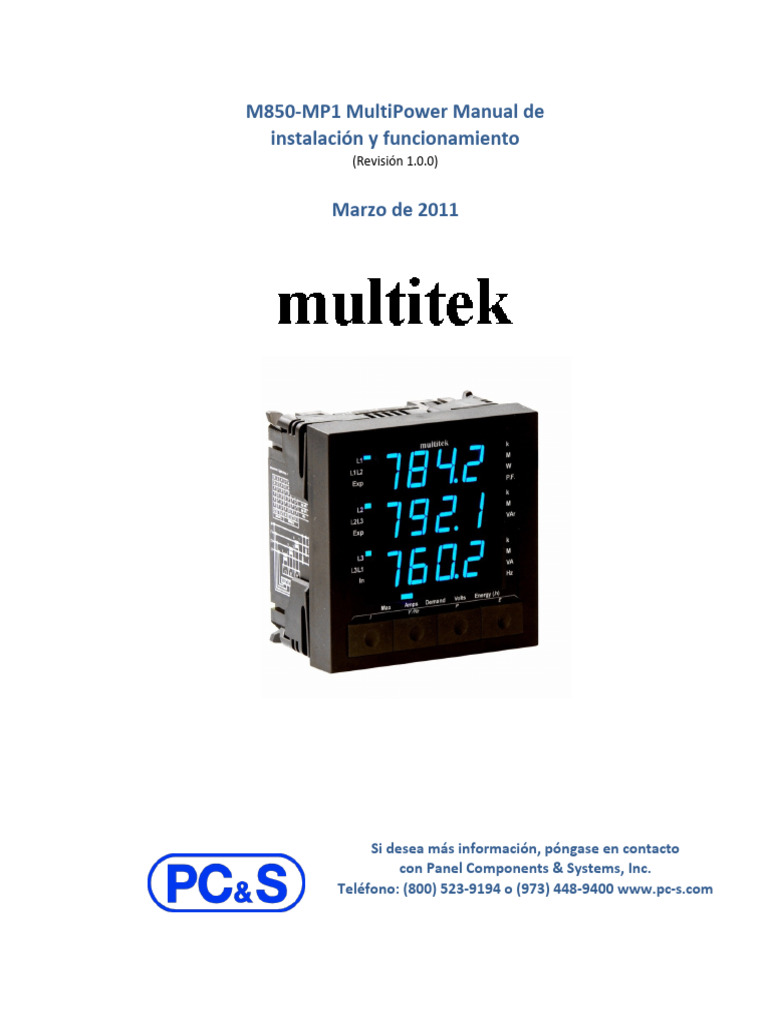 Multitek M850 Es | PDF | Energia electrica | Transformador