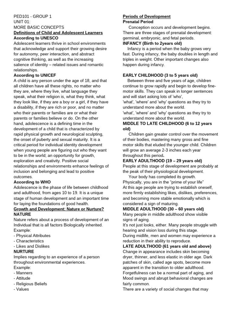 PED-101 Reviewer | PDF | Language Development | Intelligence