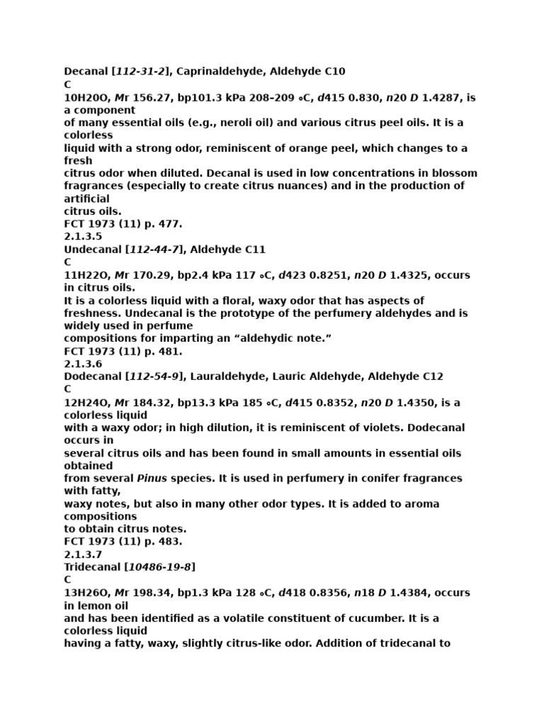 Decanal | PDF