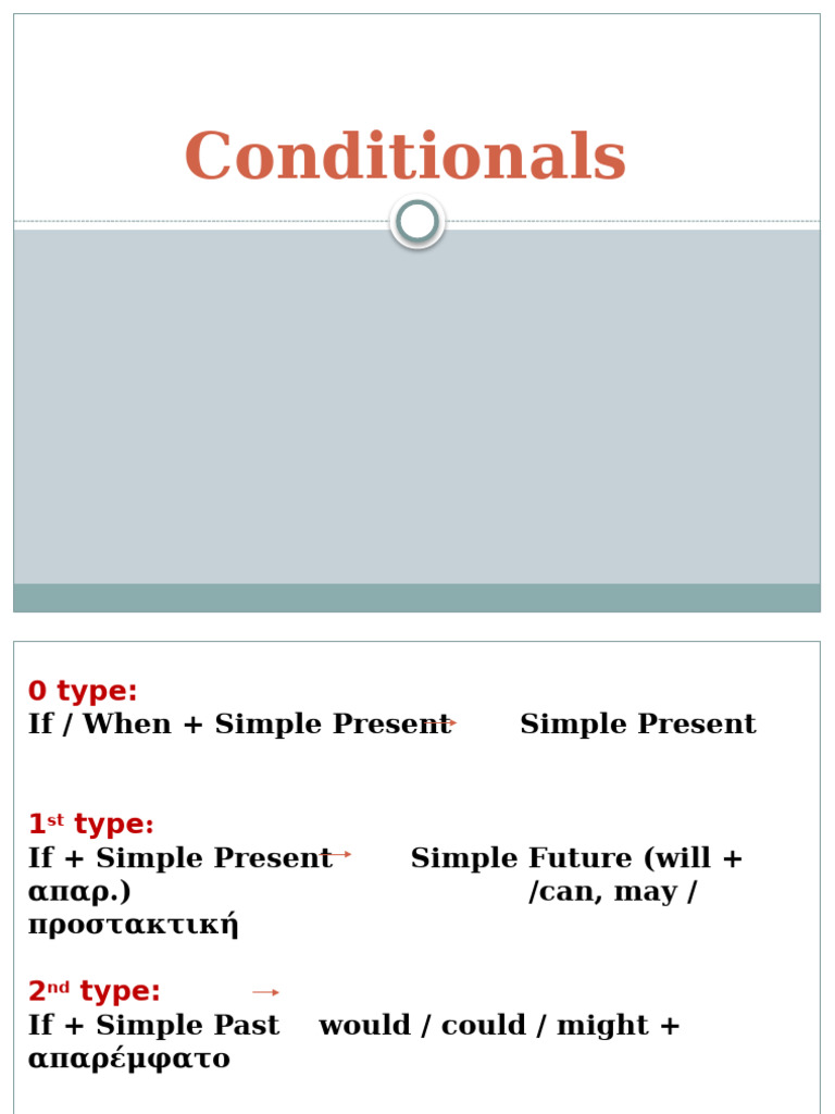 Conditionals THEORY (1) | PDF