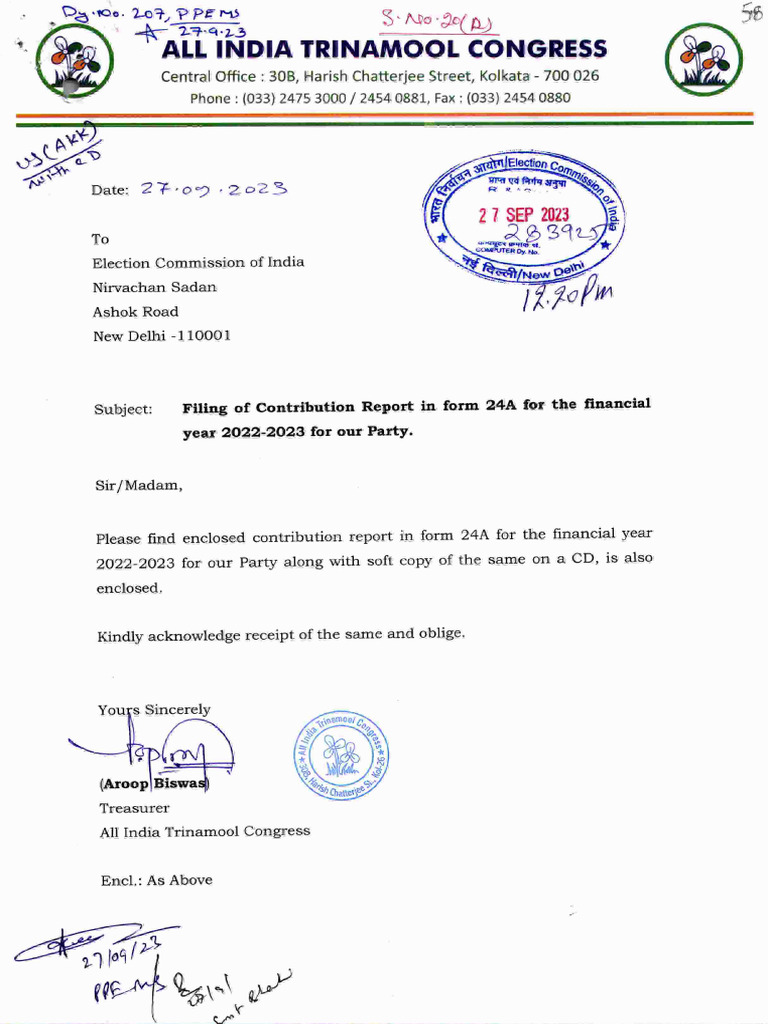 Cr of Aitc for Fy 2022-23 | PDF