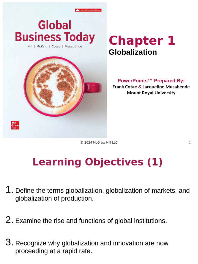 Hill_7CE_PPT_Ch_01_FINAL (4) | PDF | Globalization | Economies
