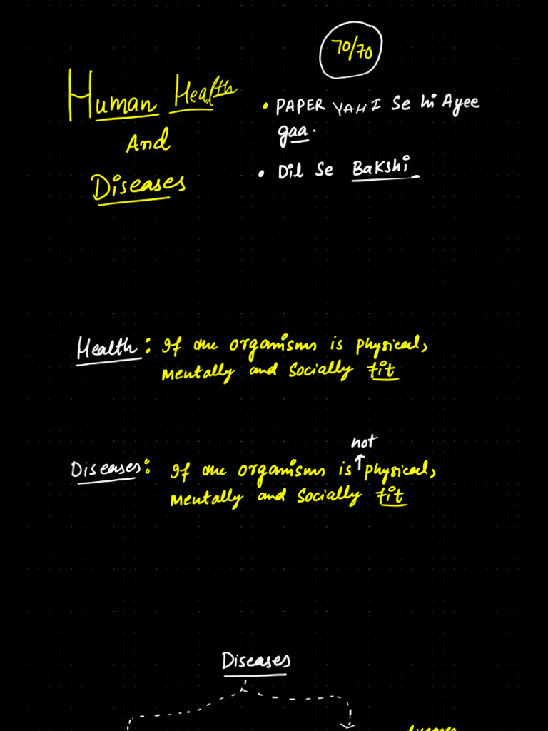 Human Heath and Diseases | PDF