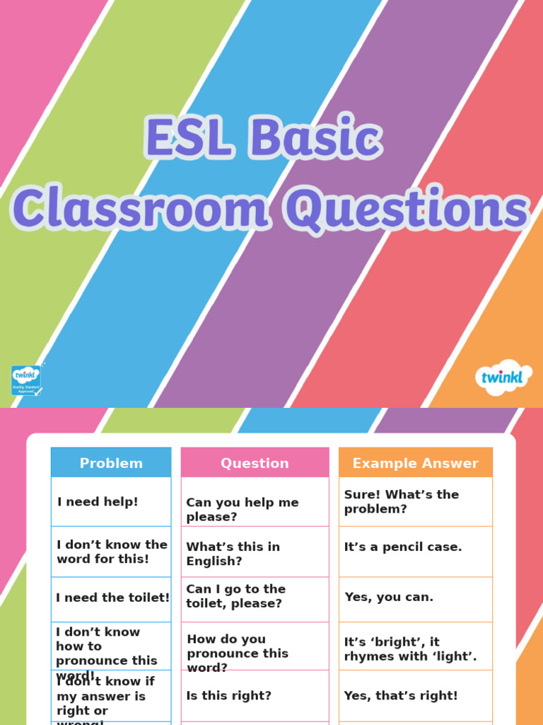t Eal 1655926357 Esl Classroom Questions Game Ver 3 | PDF | Humanities ...