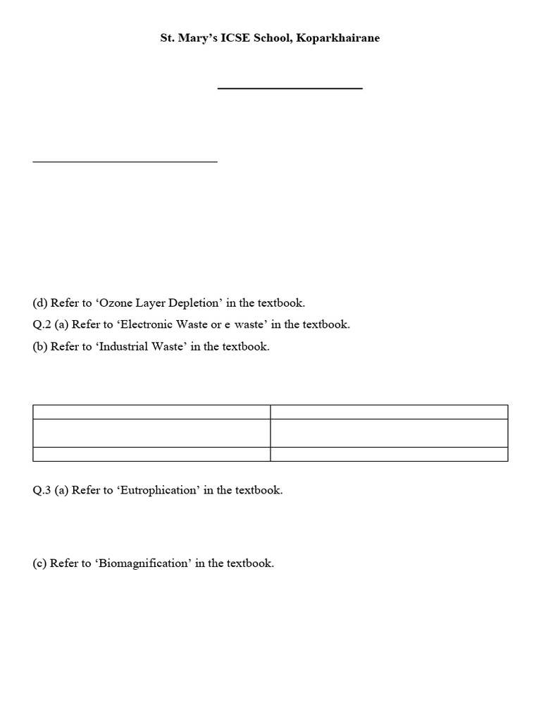 Grade X Geography: Waste Management Q&A | PDF | Landfill | Waste