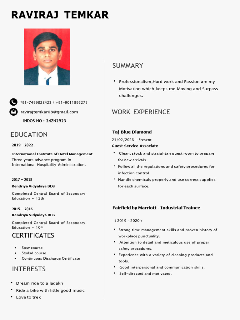 Ravi CV | PDF