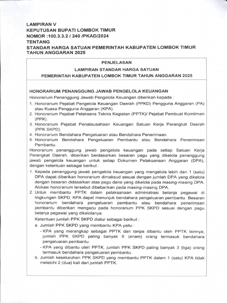 Lampiran V SHS 2025 | PDF