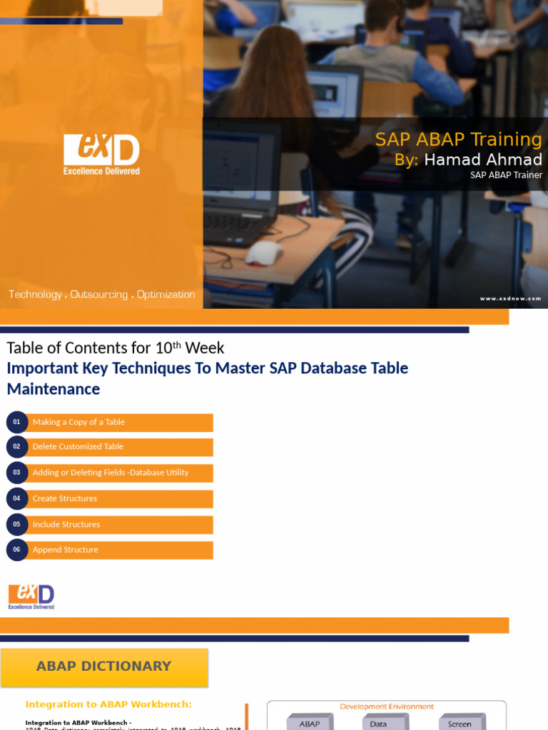 Education Presentation ABAP Week-10 | PDF | Databases | Computing