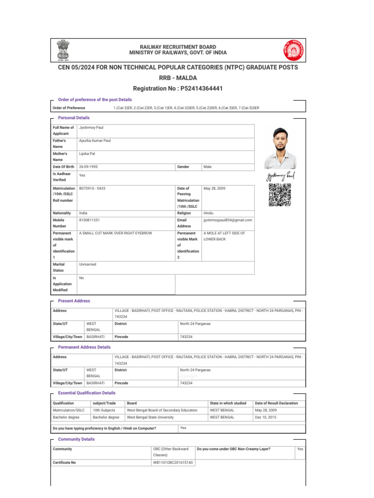 rrbapplyntpc | PDF | Apprenticeship