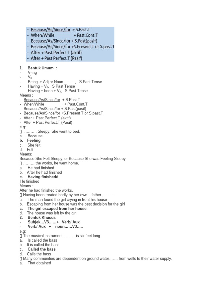 English Grammar: Verb Forms and Usage | PDF