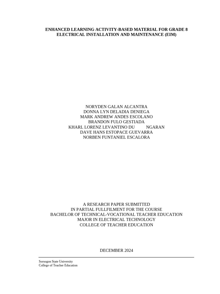 Enhanced-Learning-Activity-based-material-for-grade-8-EIM-IMRAD-FORM-MODULE | PDF | Learning ...