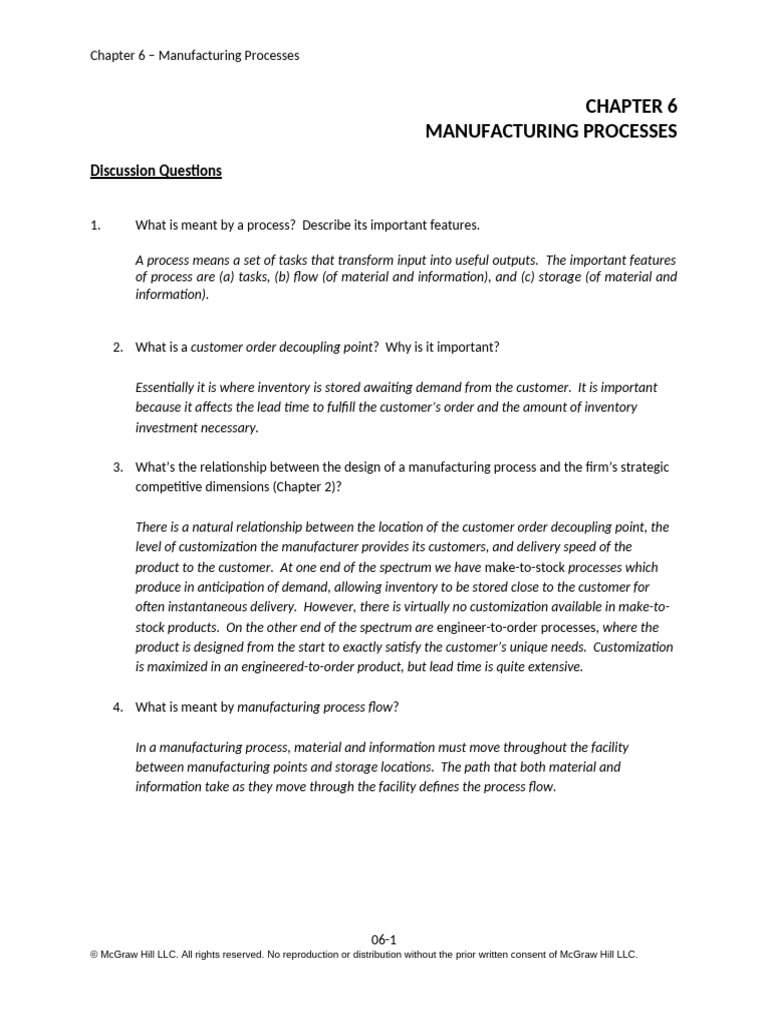 Manufacturing Processes Overview | PDF | Washing Machine | Inventory