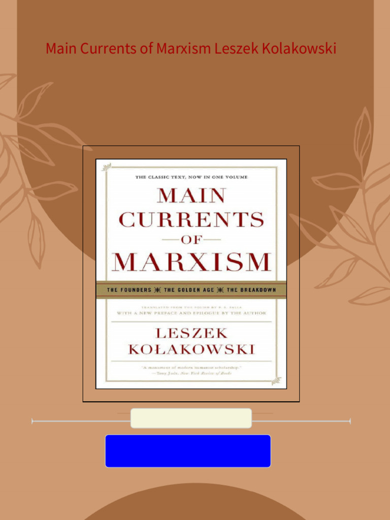 PDF Main Currents of Marxism Leszek Kolakowski download | PDF | Marx's Theory Of Alienation ...