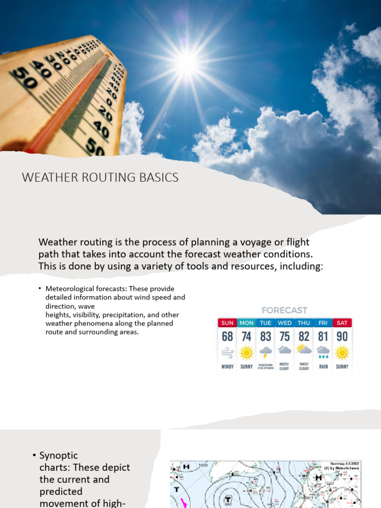 Weather Routing Basics PPT To Be Use | PDF | Weather Forecasting | Weather