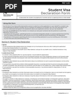 INZ1224 Visitor Visa Declaration Form | PDF | Travel Visa | Immigration