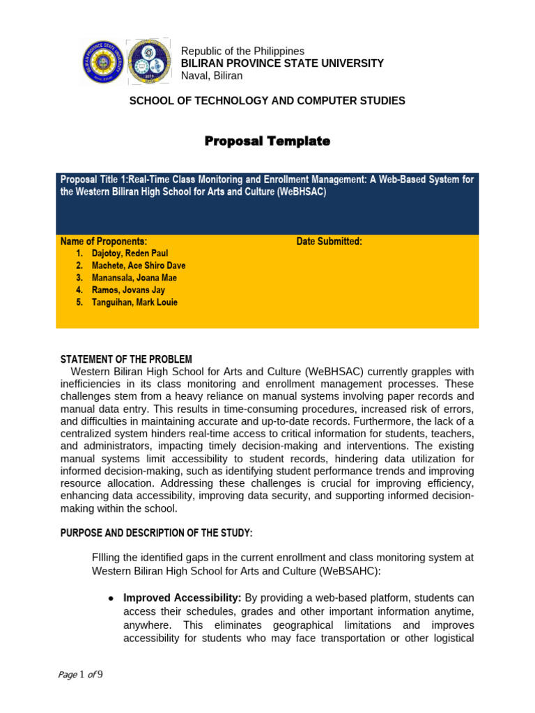 Real Time Class Monitoring and Enrollment Management - A Web Based System For The Western ...