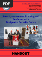 Declaration of Security in Shipping | PDF