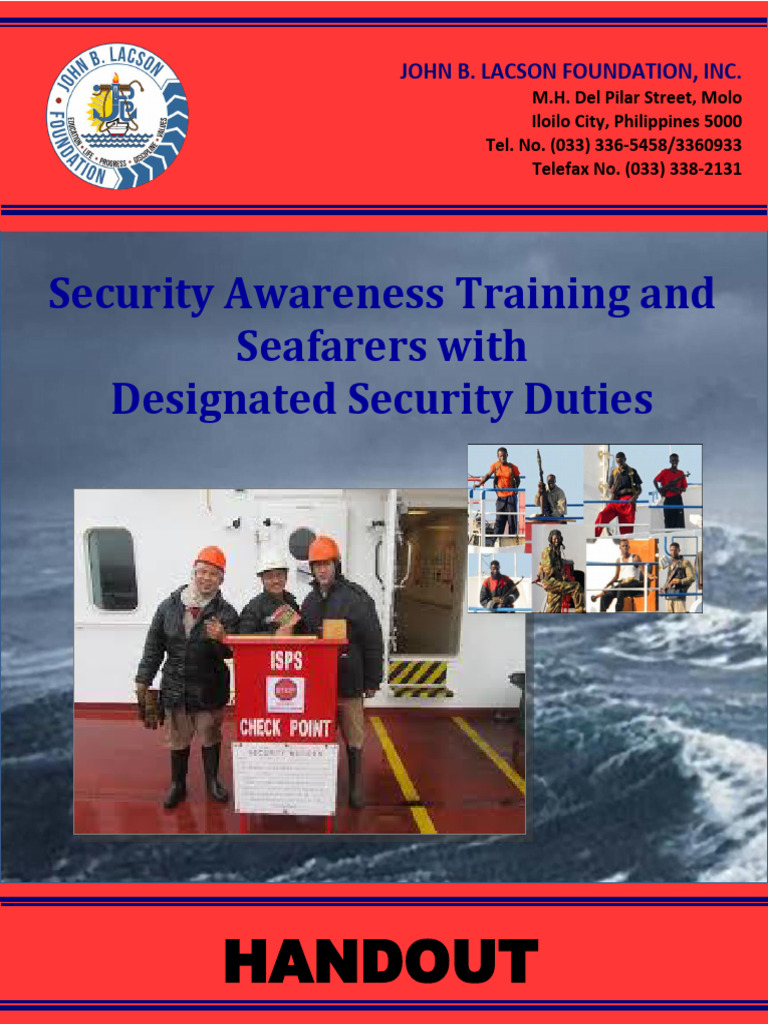 SDSD Handout | PDF | Shipping | Water Transport