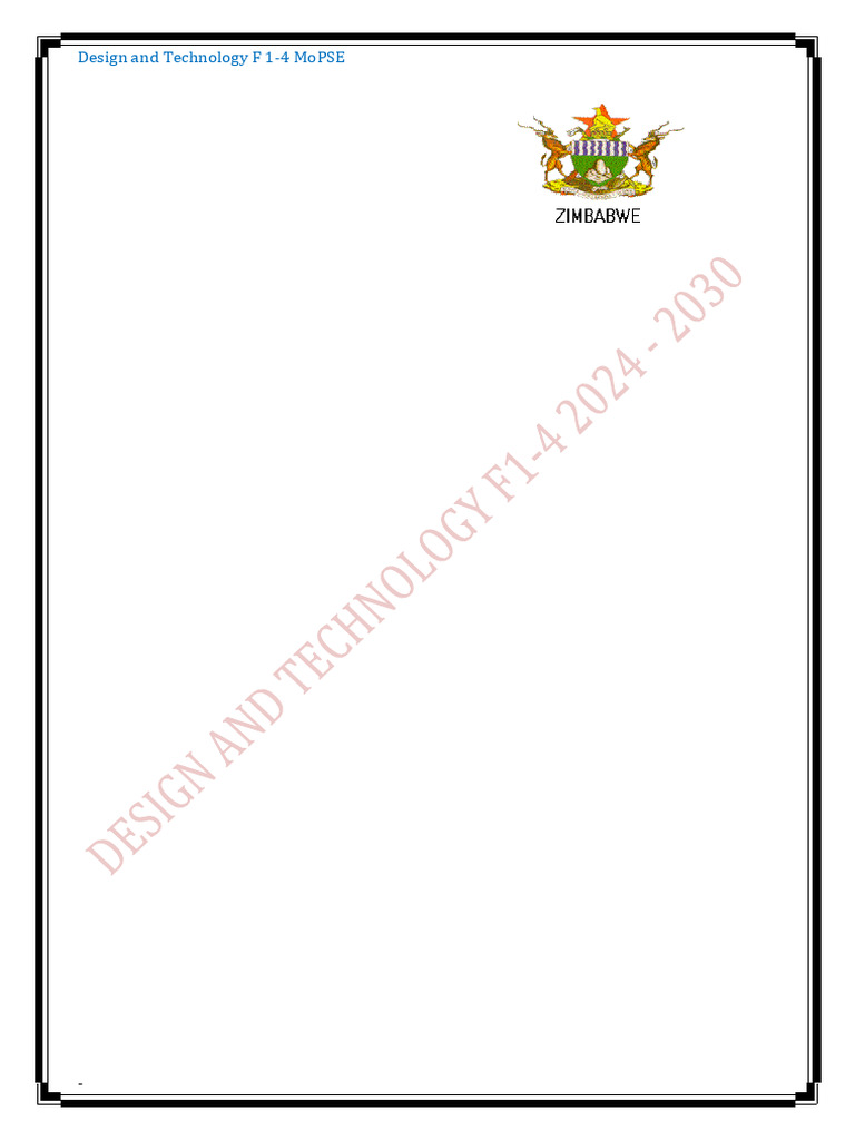 Design and Technology Syllabus Form 1 - 4 | PDF | Educational ...