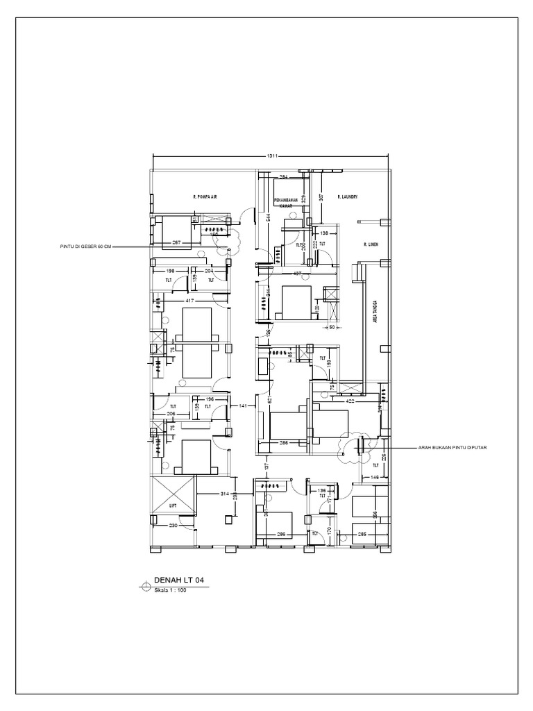 Denah LT.04 110225 | PDF