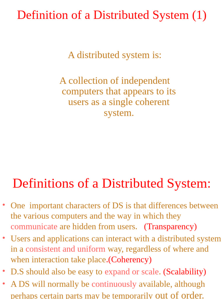 24-25 DC - Chapter - 1.2 | PDF | Operating System | Distributed Computing