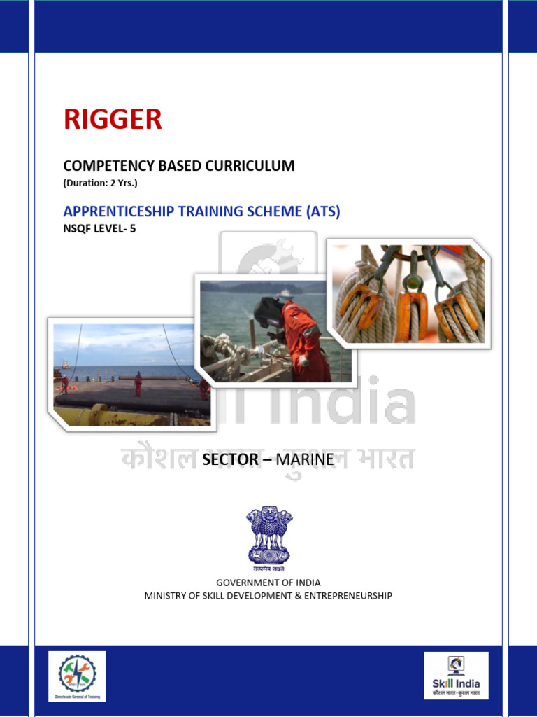 Ats Rigger Nsqf 5 | PDF | Apprenticeship | Crane (Machine)