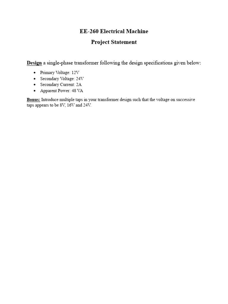 Project Statement | PDF
