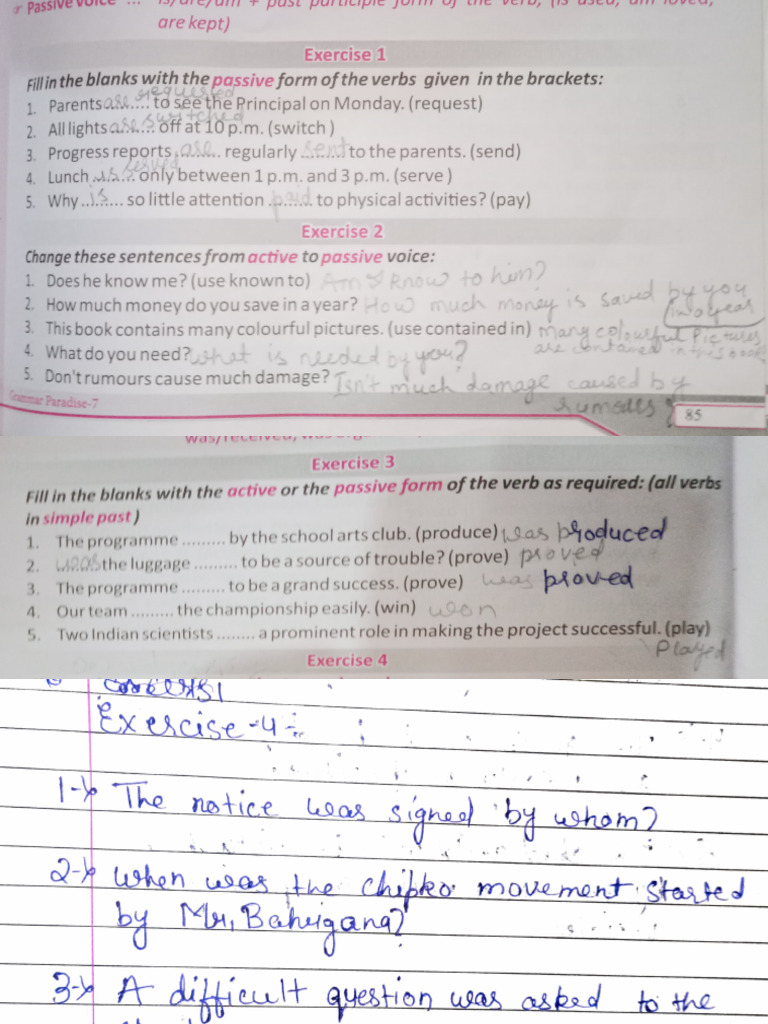 Active And Passive Voice November | PDF | Semiotics | Interpretation ...