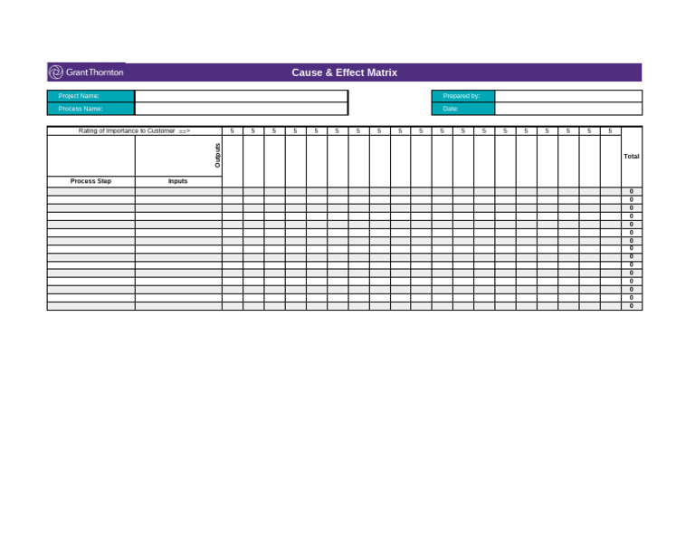 Cause & Effect Matrix | PDF | Algorithms | Applied Mathematics
