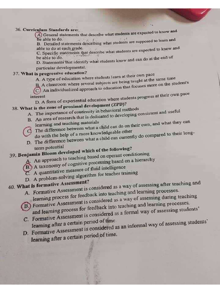 ECT Past Paper 2018 | PDF