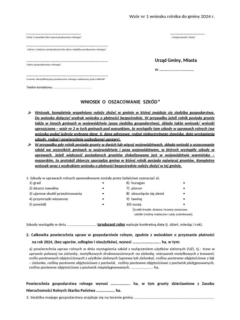 Wzór_nr_1_wniosku_rolnika_do_gminy_2024_r | PDF