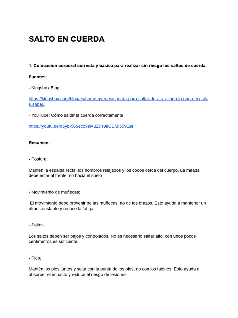 Salto en Cuerda-1 | PDF