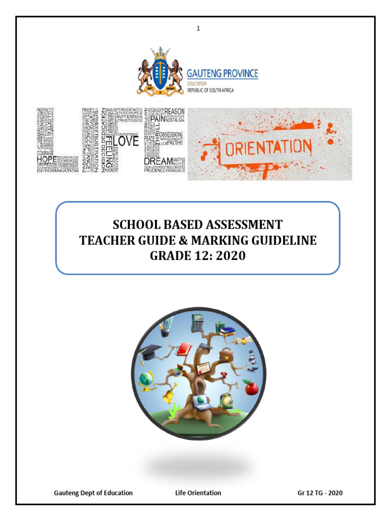 Grade 12 Life Orientation SBA Guide 2020 | PDF | Stress (Biology ...