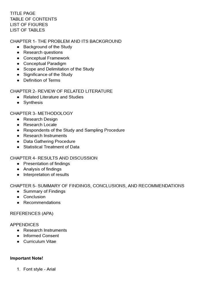 Thesis Format | PDF