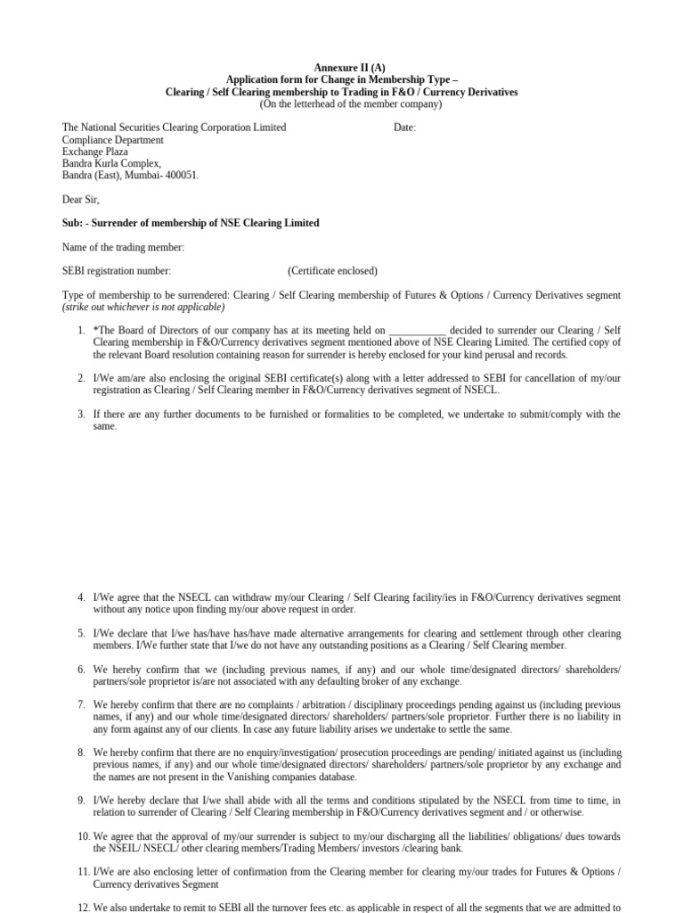 Change_mem_type_downgrade | PDF | Derivative (Finance) | Financial Markets