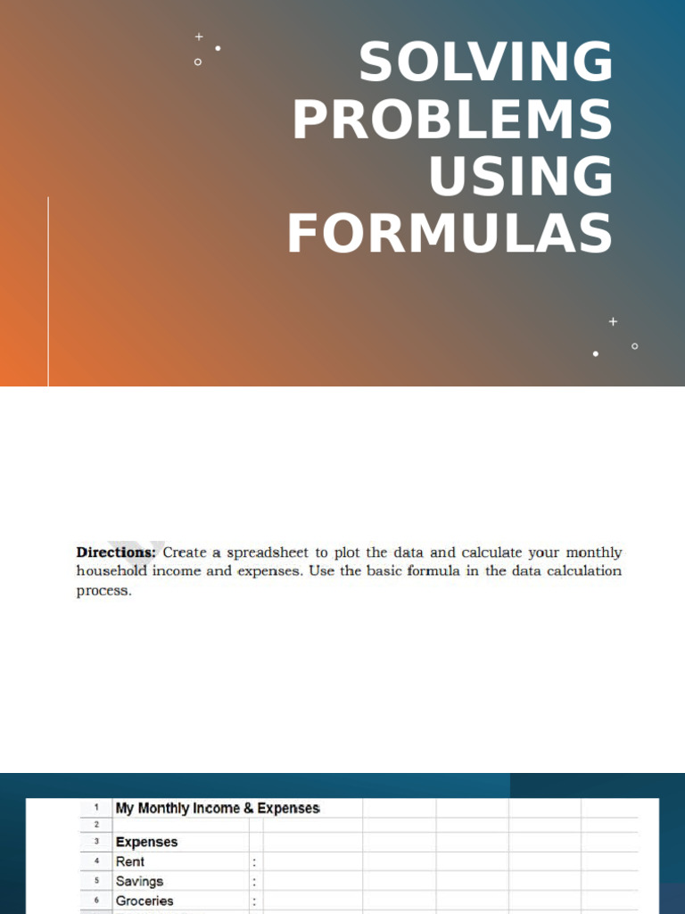 Lesson 3 Additional Formulas | PDF