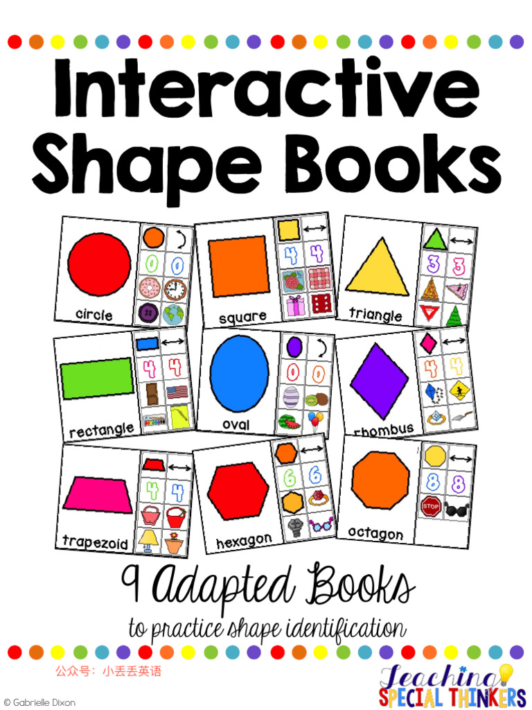Adapted Books To Practice Shapes | PDF | Rectangle | Triangle