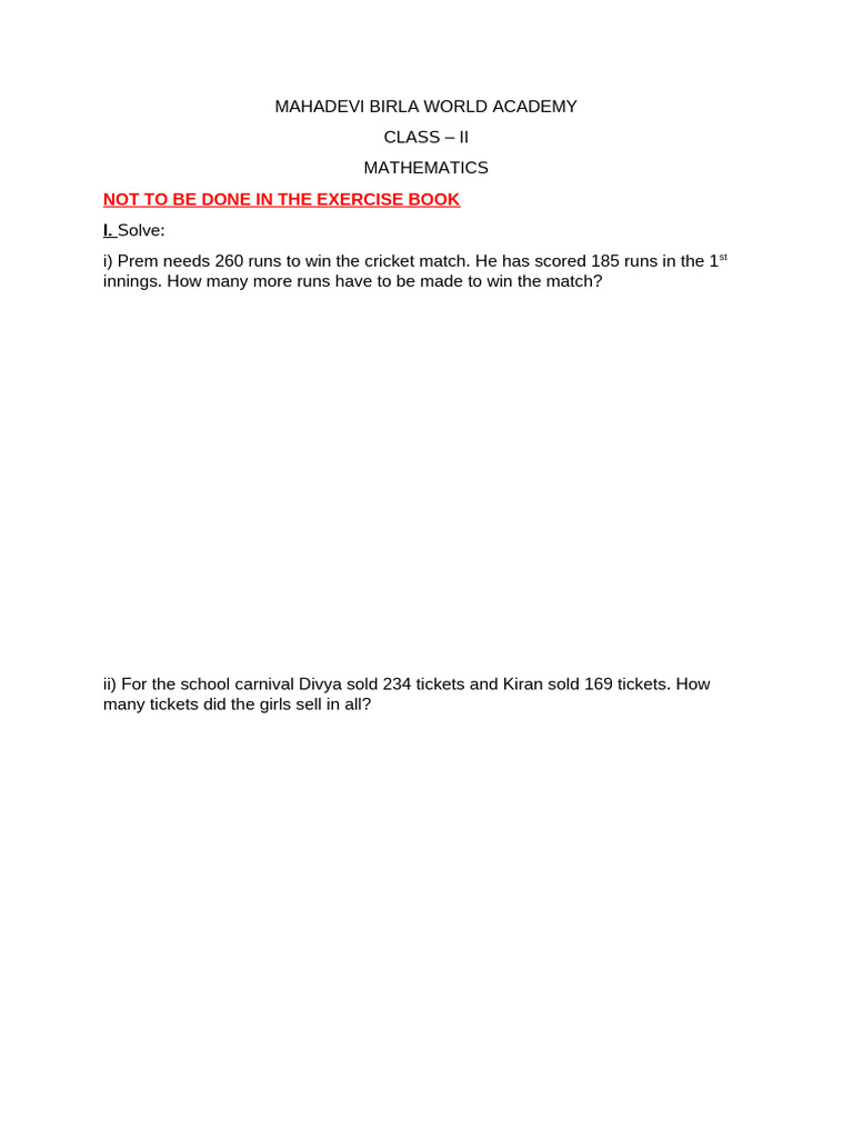 Day-12-Math Assignment Worksheet | PDF