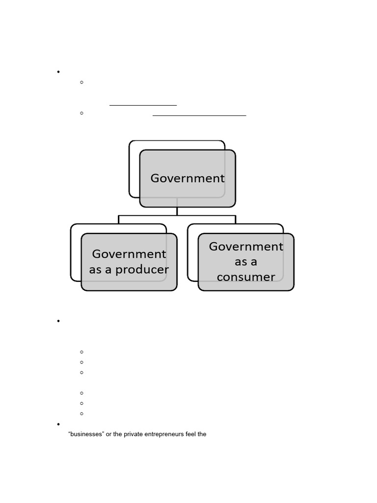 Government's Role in Economy: Producer & Consumer | PDF | Taxes | Value ...