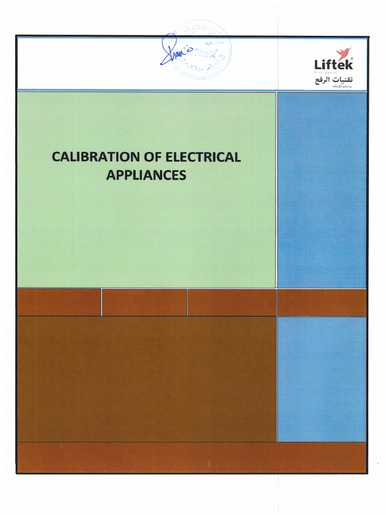DOC-EA-001 Electrical Appliances | PDF