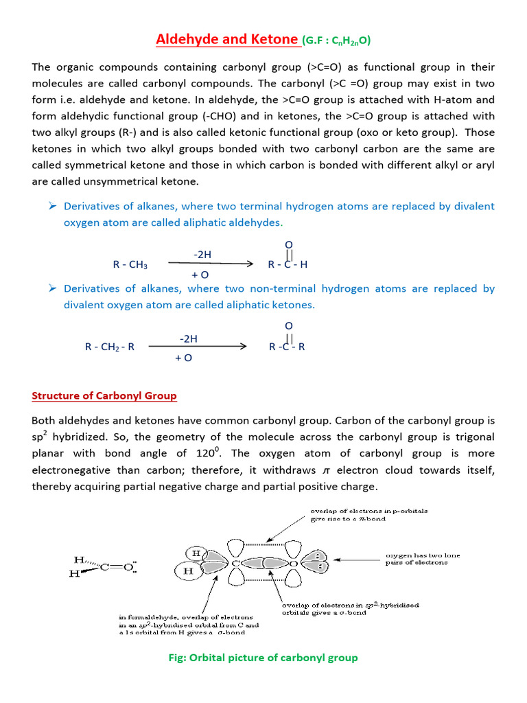 Aldehydes & Ketones: Structure & Properties | PDF | Aldehyde | Ketone