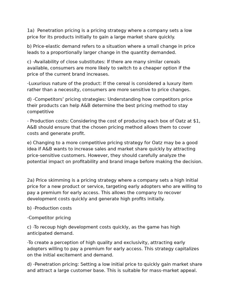 Document | PDF | Pricing | Profit (Economics)