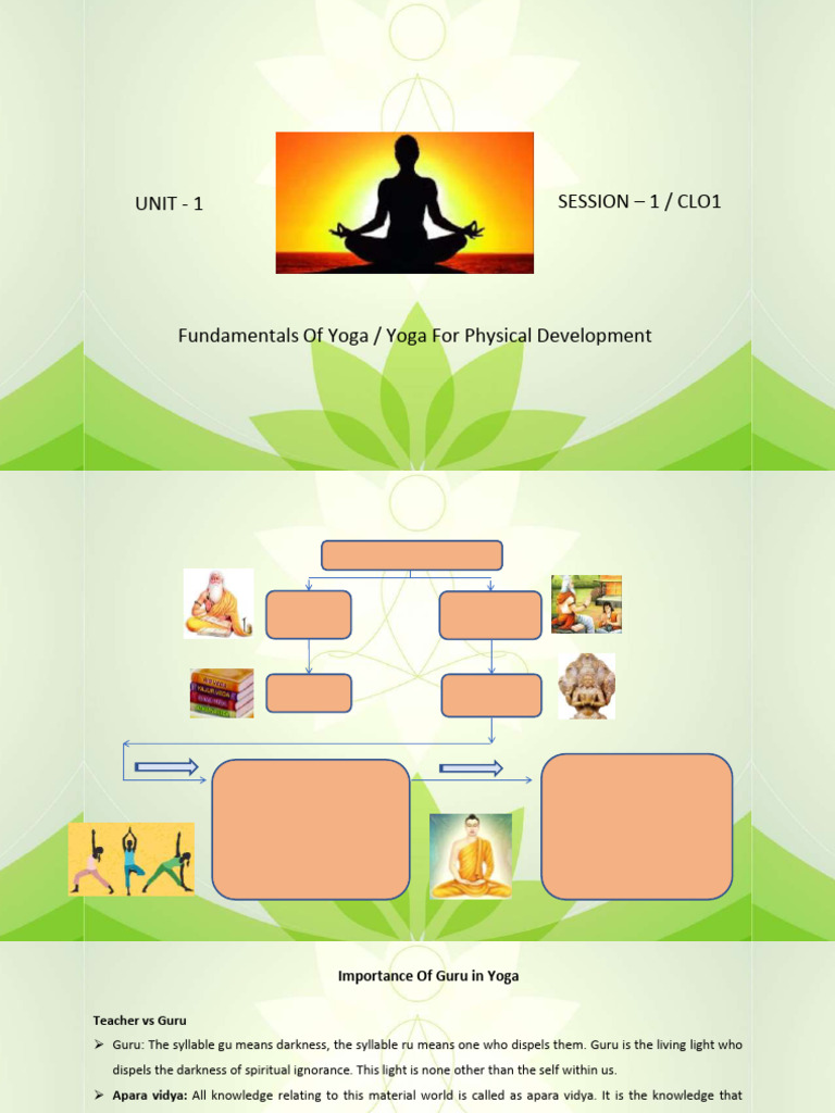 Unit 1 Session 1 Theory_PPT | PDF | Yoga | Asana
