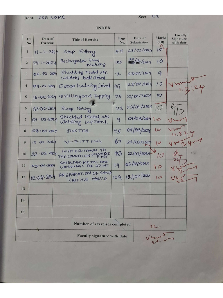 Basic Civil and Mechanical Lab Manual Solutions | PDF